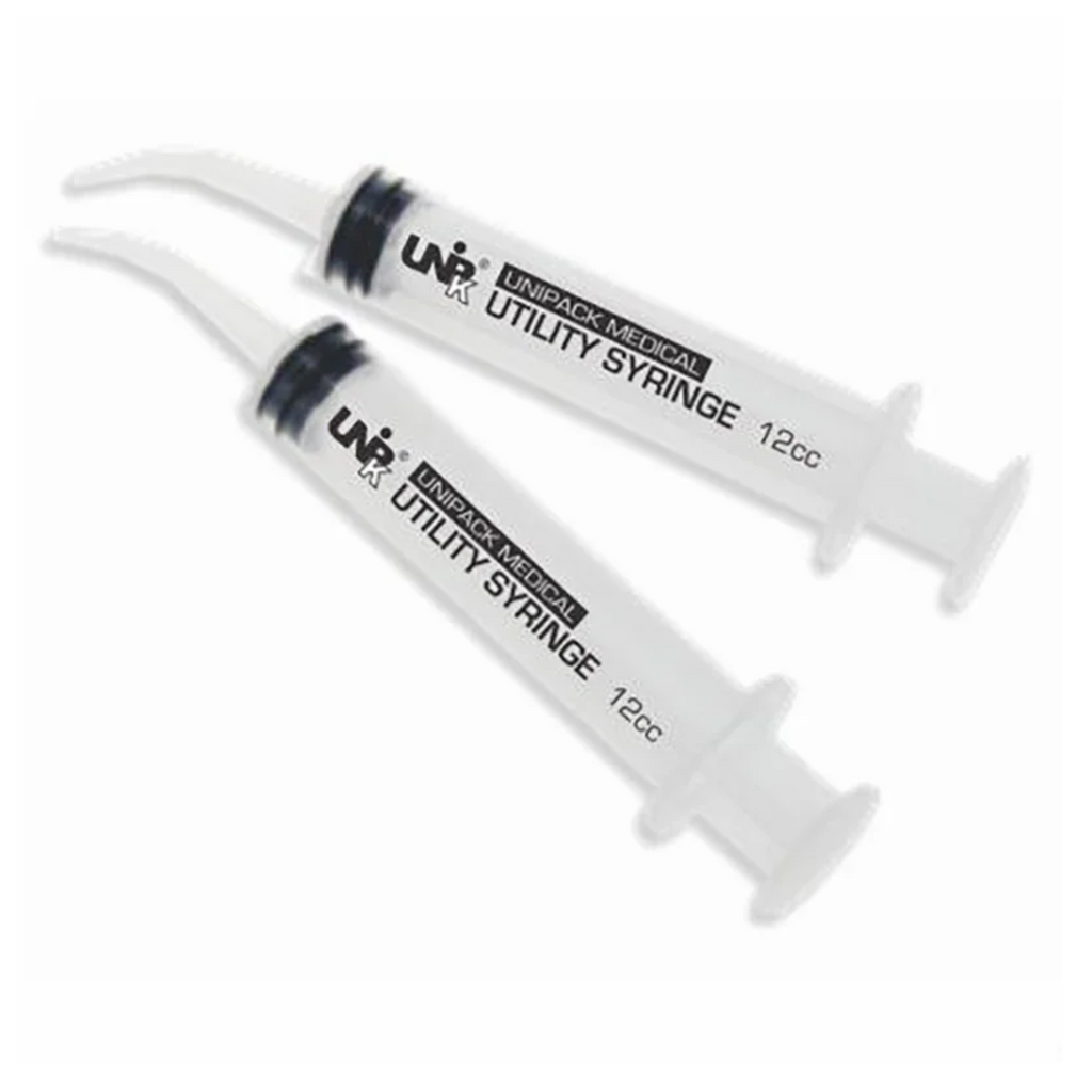 Unipack Utility Syringe Curved 12cc 50/Pk – Curio.Dental