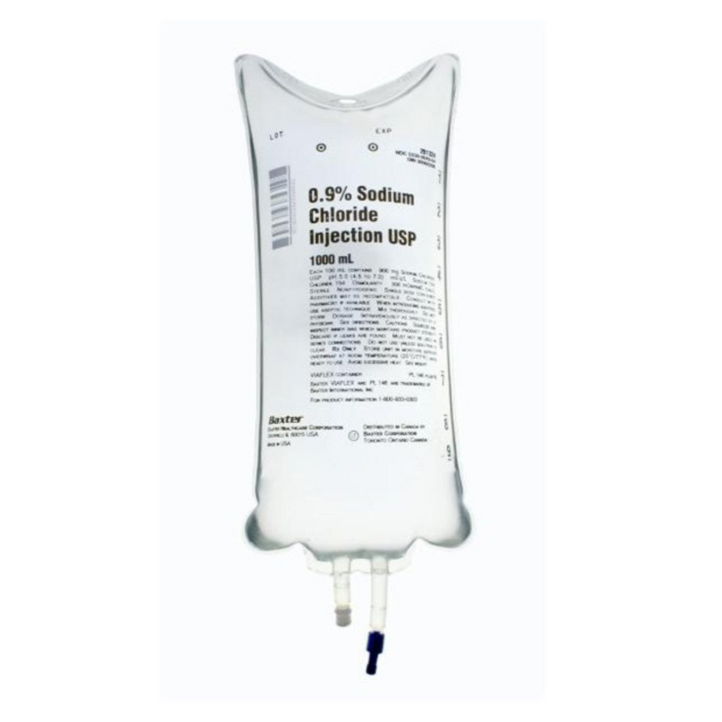 NaCl Inj 0.9% 1000mL Viaflex 14/Cs – Curio.Dental