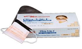 Ultra 3-in-1 Earloop Mask w/Shield 25/Bx – Curio.Dental