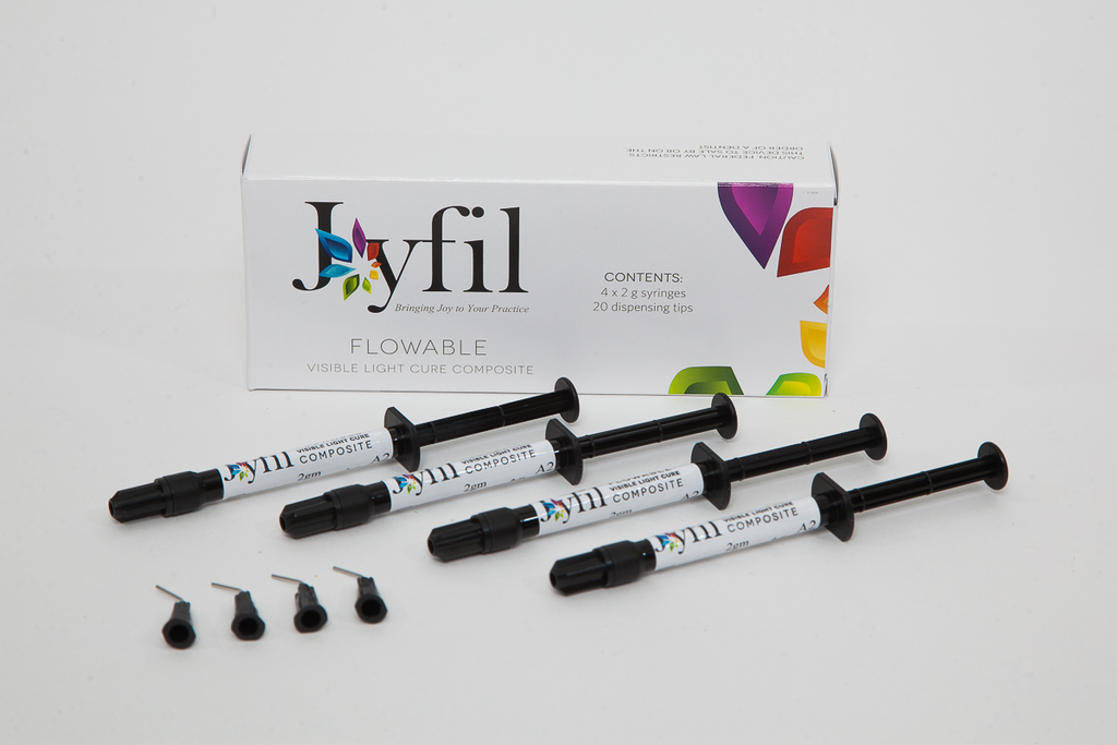 Flowable Composite Syringe Pack 4 x 2gm, 4 Tips – Curio.Dental