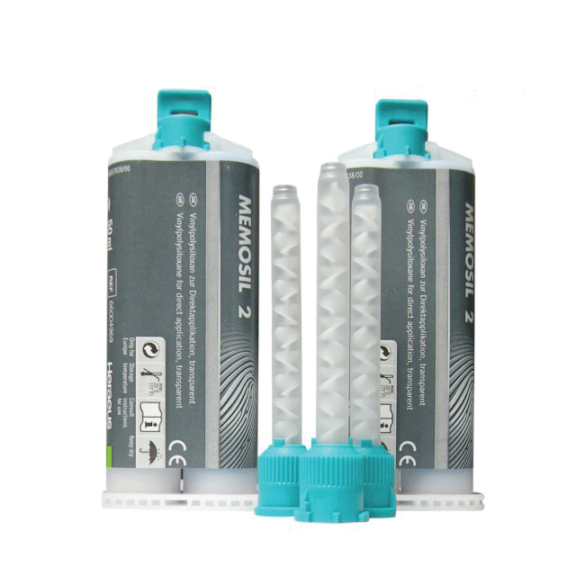 Memosil 2 Cartridges 2x50mL w/12 Tips – Curio.Dental