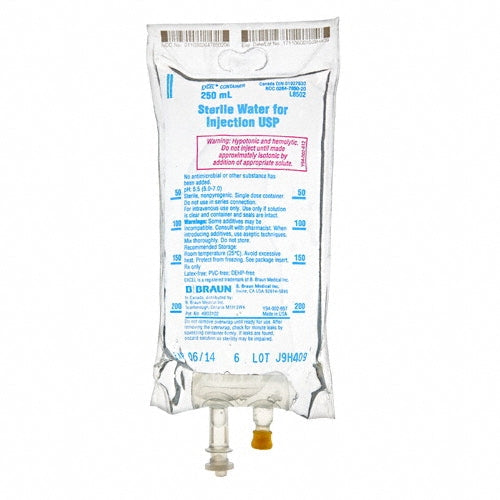 Sterile Water Injection Bag 250ml – Curio.Dental